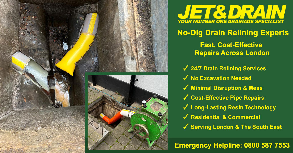 no-dig drain relining: fast, effective & long-lasting repair