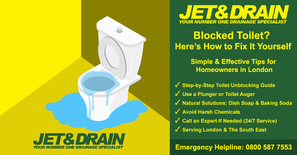 How to unblock a toilet | Expert tips | Jet and Drain London